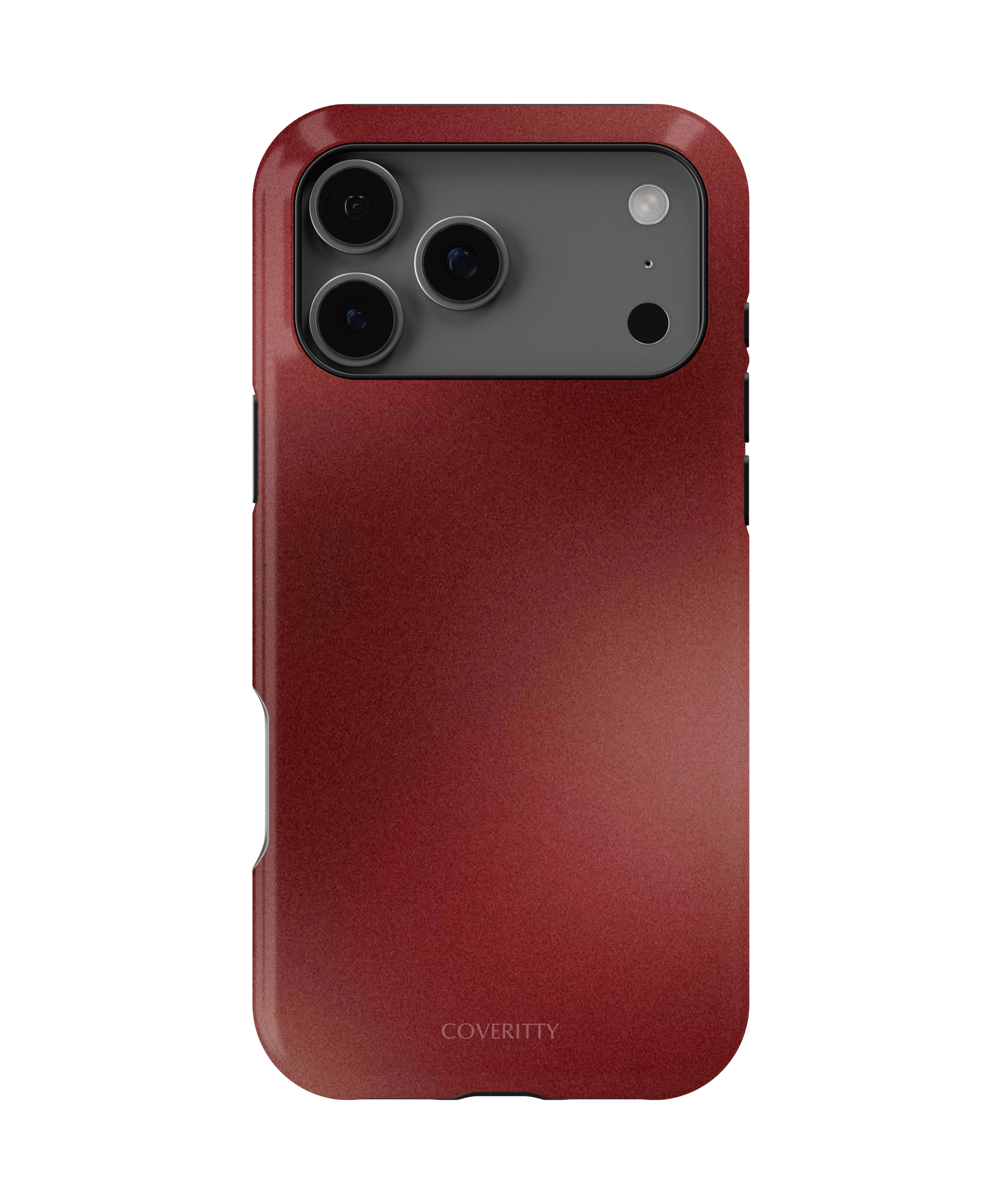 Ruby Veil – Premium Metallic Red Protective Phone Case – COVERITTY